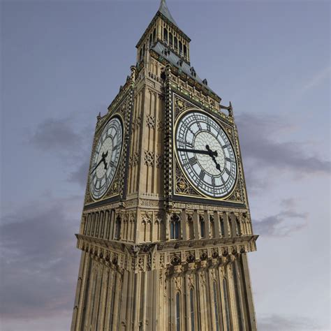 Big Ben 3d Model 139 Fbx Obj Max Free3d