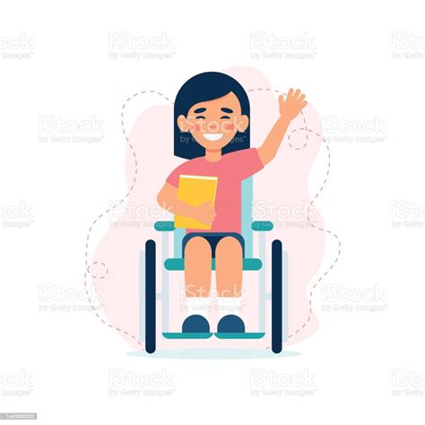 휠체어를 탄 소녀 아이에 대한 스톡 벡터 아트 및 기타 이미지 아이 장애인 표시 개념 Istock