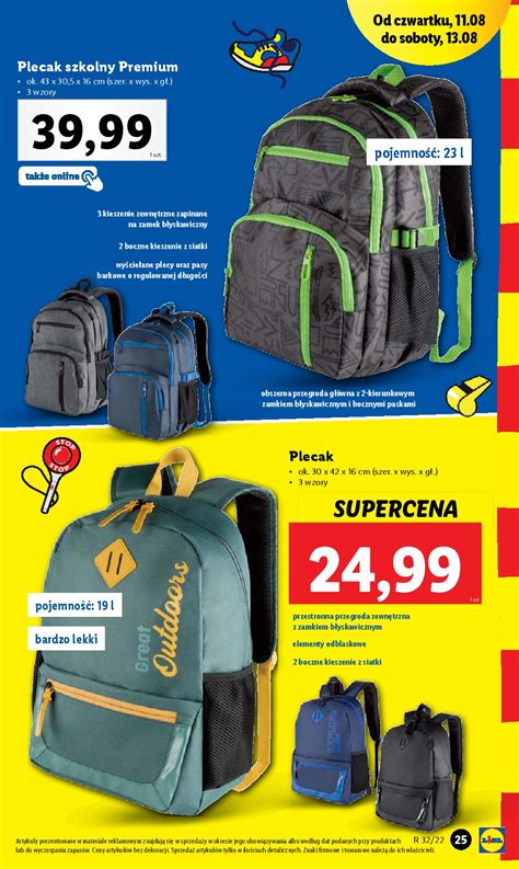 Lidl Katalog Plecak Szkolny