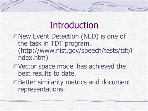Ppt Text Classification And Named Entities For New Event Detection