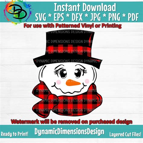 Snowman Face Svg Snowman Svg Christmas Svg Snowman Girl With Bow E