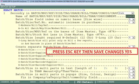 How To Enable Shade Wise Setup In Marg Software