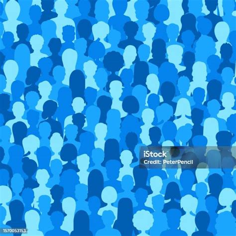 다문화 군중 다른 남자와 여자의 그룹입니다 젊은이 성인 및 노인 유럽인 아시아인 아프리카인 아라비아인 텅 빈 얼굴 벡터 그림입니다 정사각형 구성 가득 찬에 대한 스톡 벡터