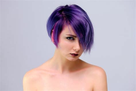 Exotic Shades Of Purple Ombre Hair