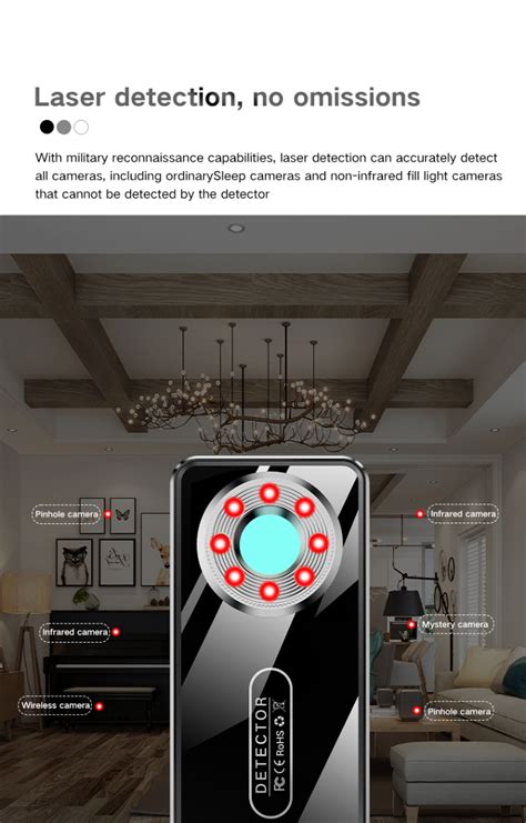 2022 Newest Anti Spy Wired And Wireless Hidden Camera Detector Rf Signal Bug Gps Signal Detector