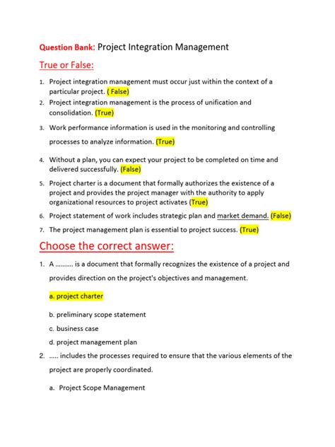 Integration Bank Pdf Project Management Business Economics