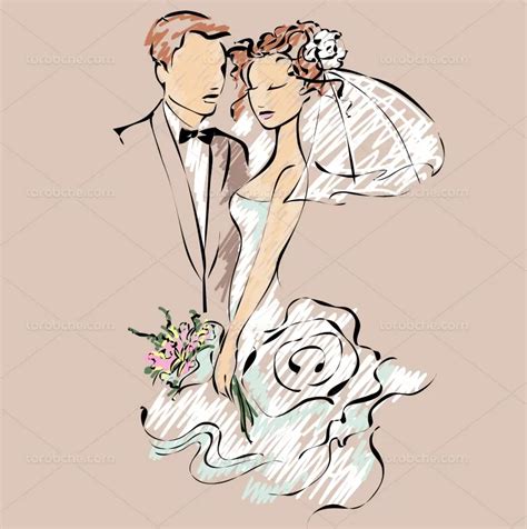وکتور داماد و عروس باکیفیت گرافیک با طعم تربچه