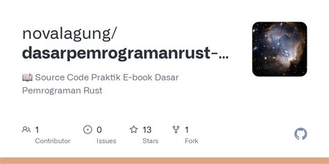 GitHub Novalagung Dasarpemrogramanrust Example Source Code Praktik E Book Dasar Pemrograman