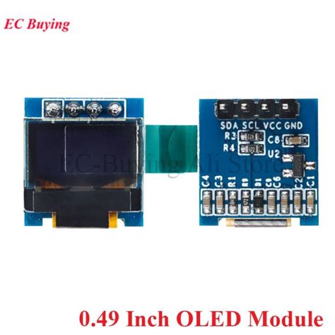 0 49 Inch OLED Display LCD Module White 0 49 Screen 64x32 I2C IIC