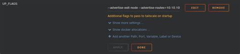 [support] tailscale support thread docker containers unraid