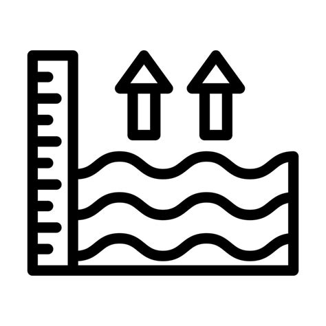 Sea Level Rise Icon Design 10751771 Vector Art At Vecteezy