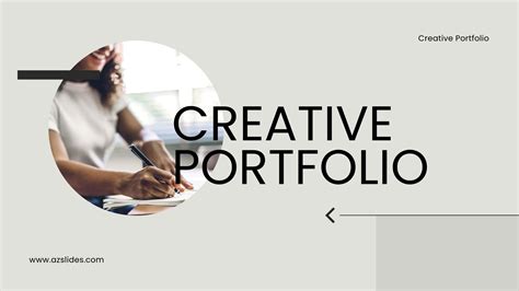 Black Grey Minimalist Clean Creative Portofolio Presentation Free