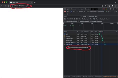 Error Determining The Path To The Main Dart Js File Issue