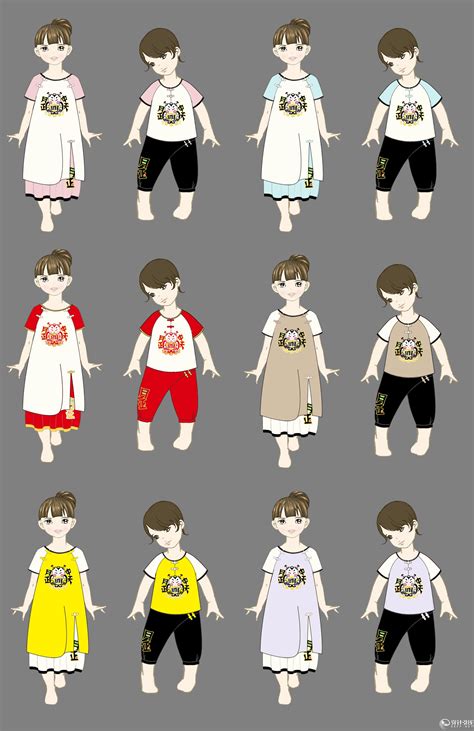 原创图案设计 中国风男女童装服饰（唐装、汉服、连衣裙） 服装画服装设计手稿 穿针引线服装论坛