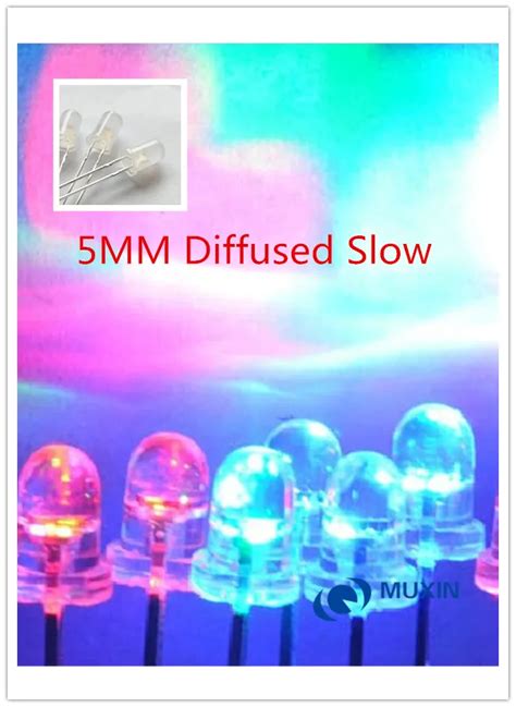 PCS Mm Diffused RGB Rainbow Slow Flashing Flash Red Green Blue LED Leds In Light Beads From