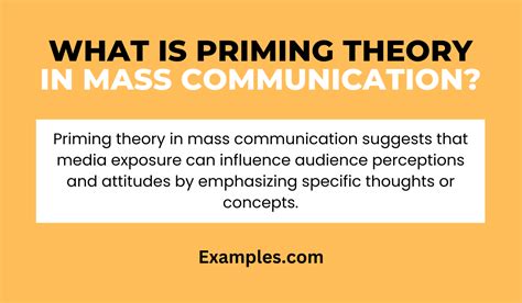 29 Priming Theory In Mass Communication Examples