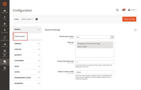 Ecommerce Multi Coupon Plugin Unlimited Discount Label Module