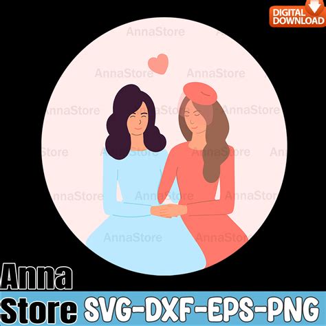 Lesbians Couple Svggay Pride Svglgbt Day Svglesbian Svgg Inspire