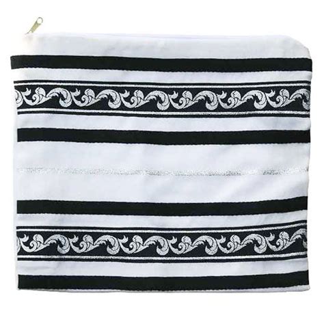 Prayer Shawl Bag Black And Silver Holyland Marketplace