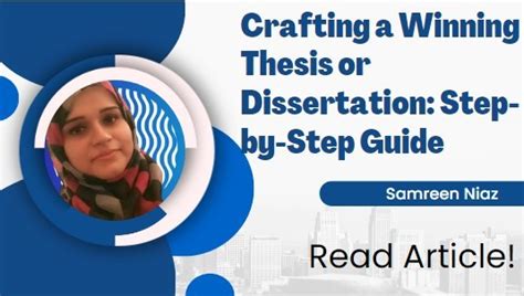 Crafting A Winning Thesis Or Dissertation Step By Step Guide
