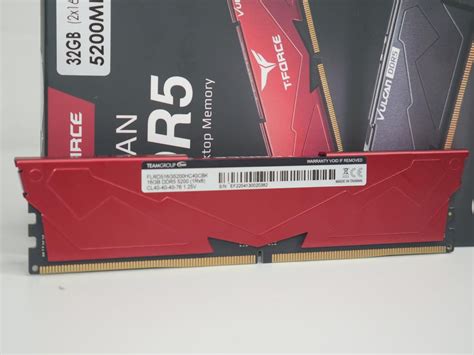 Review T Force Vulcan Ddr5 5200 Mhz