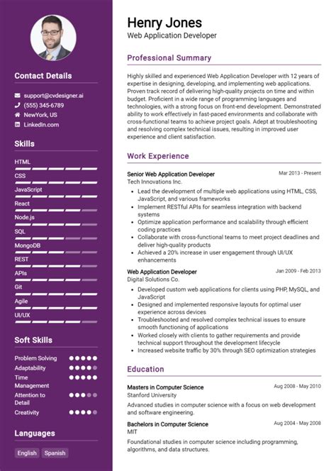 Web Ui Developer Resume Examples For Top Templates CVDesigner Ai