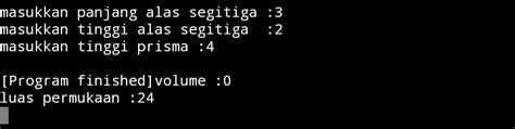 Membuat Codingan C Menghitung Luas Permukaan MATERI TEKNIK INFORMATIKA
