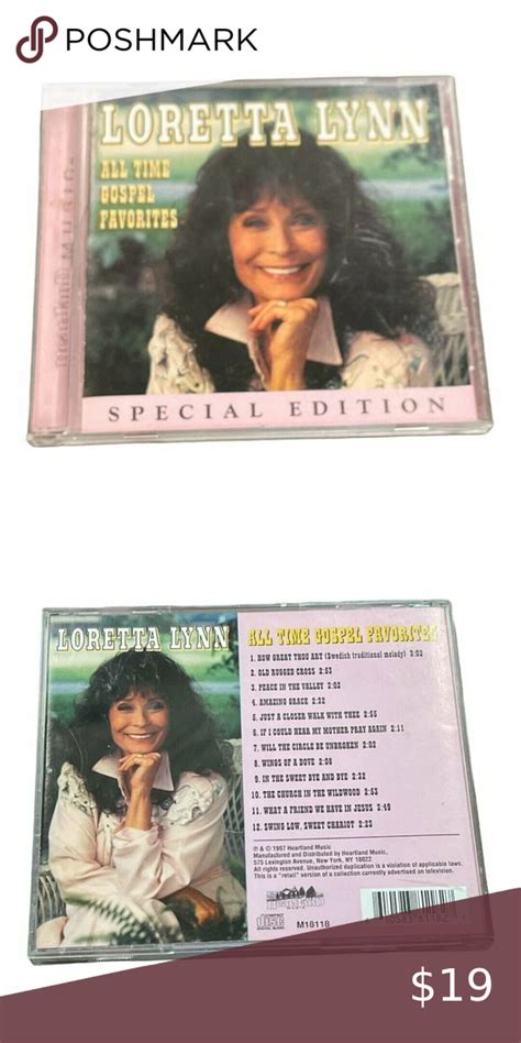 Loretta Lynn All Time Gospel Favorites Special Edition 1997 Country Gospel Artofit