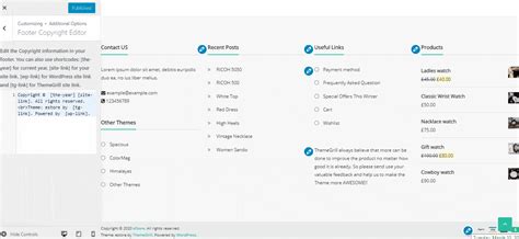 How To Change The Copyright Text In Footer EStore Documentation