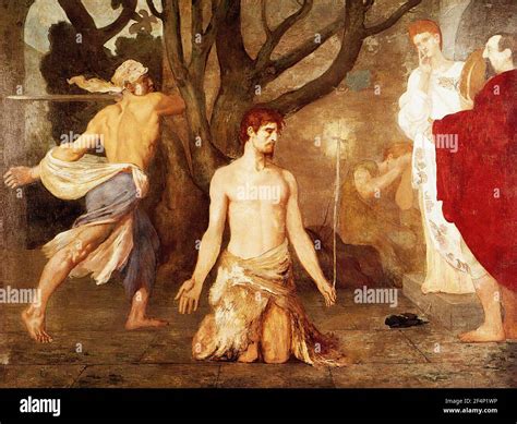 Pierre Puvis De Chavannes Beheading St John Baptist C 1869 Stock
