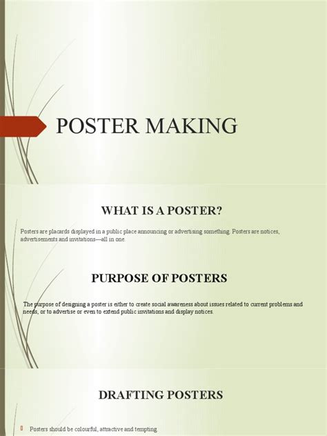 Poster Making Class 12 Pdf
