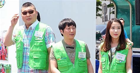착한 나눔 바자회 참석한 강호동 올밴 아이유