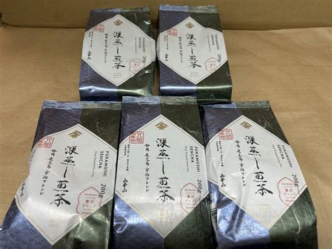 商品 深蒸し煎茶200g 5袋 合計1000g 高級煎茶 静岡 鹿児島 宇治ブレンド 6400円相当 元祖煎茶商煎茶｜売買された