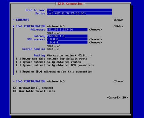 Cấu hình IP tĩnh trên CentOS