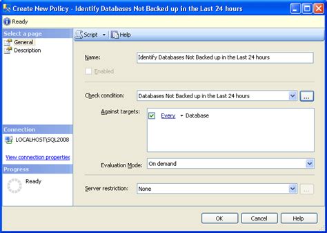 Identify Sql Server Databases Not Recently Backed Up Using Policy Based Management