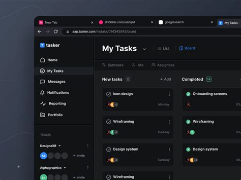 Task Management Dashboard Ui Design Artofit