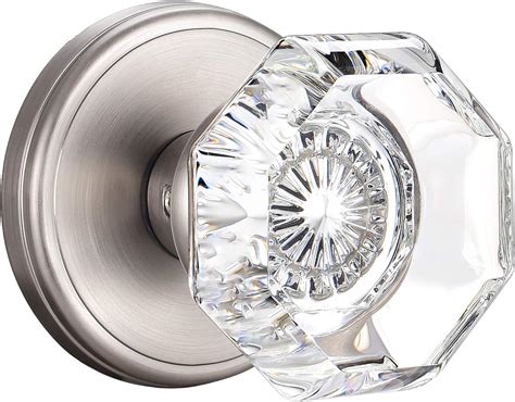 Dynasty Hardware Classic Rosette Crystal Style Door Knob Passage Hall