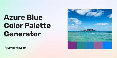 Generate Azure Blue Color Palette In Seconds