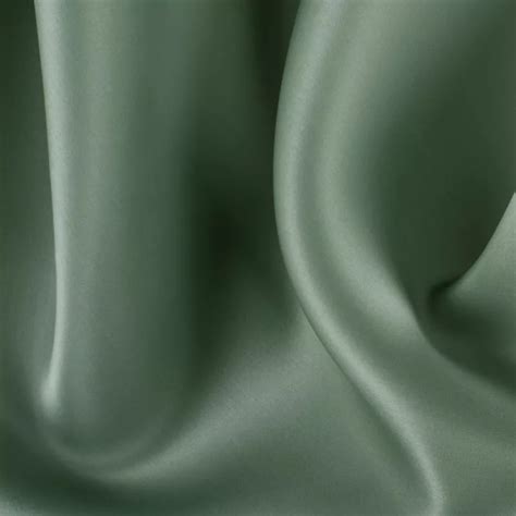 Silk Satin Face Organza 54 Oil Green Premium Collection Green