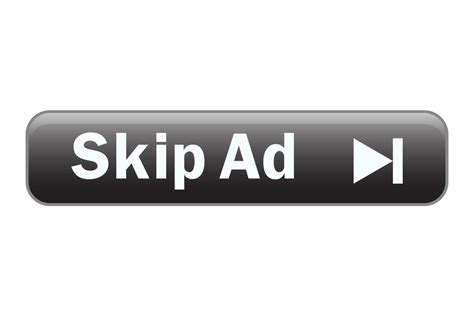 Skip Ad Button Video Block Icon For Advertising App Template For