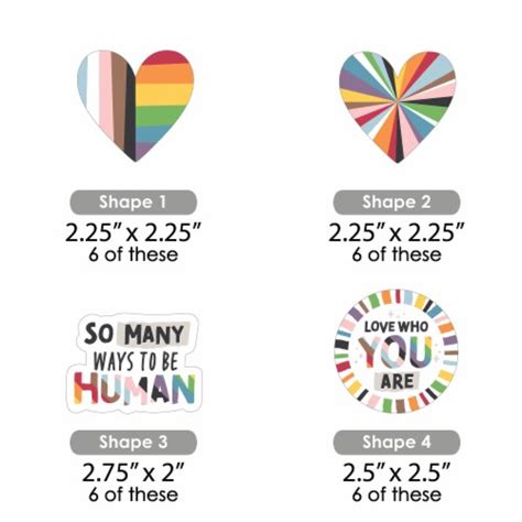 Big Dot Of Happiness So Many Ways To Be Human Diy Shaped Lgbtqia Pride