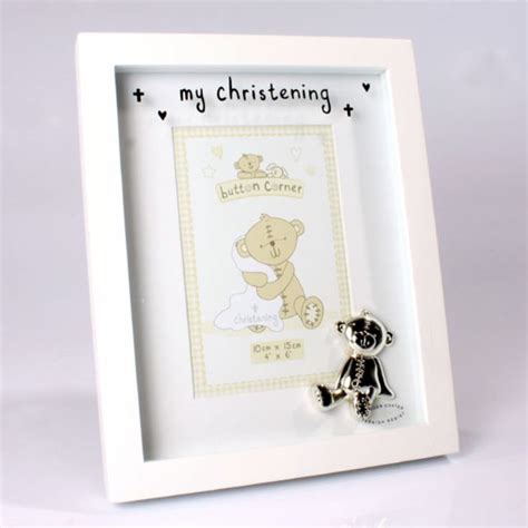 Button Corner My Christening Frame The Gift Experience