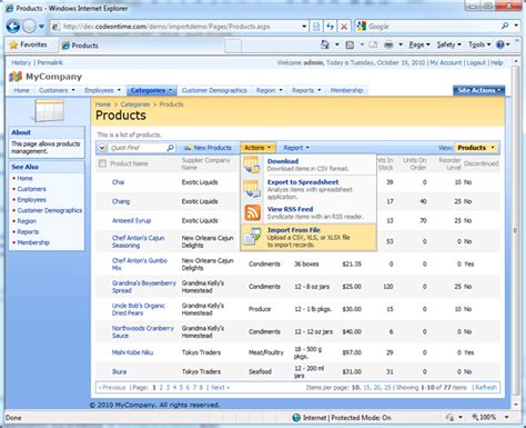 Code On Time Bulk Import Csv Xls And Xlsx