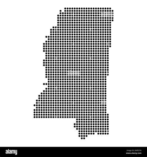 Mississippi Map Shape United States Of America Flat Concept Icon