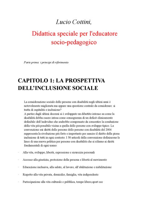 Lucio Cottini Didattica Speciale Per Leducatore Socio Pedagogico