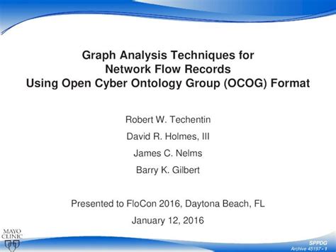 Pdf Graph Analysis Techniques For Network Flow Records Using