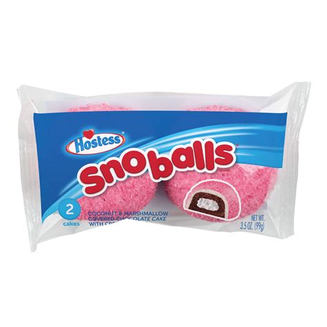 Hostess Snoballs Chocolate Cake Marshmallow Coating Coconut Cream