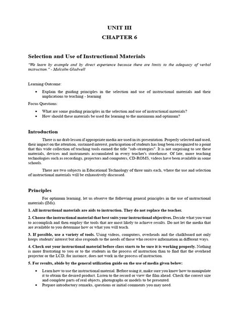 unit iii chapter 6 ped 103 3 pdf educational technology human communication