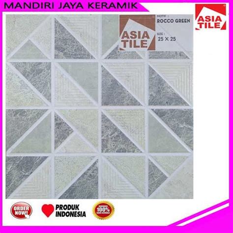 Jual Keramik Lantai Kamar Mandi Asia Tile ROCCO Series 25x25 Cm Kw 1