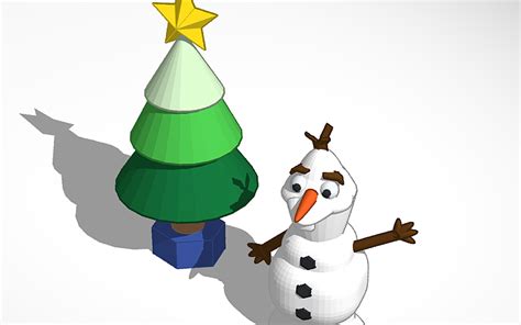 3d Design Olaf Tinkercad